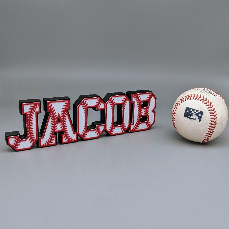 Customizable Baseball Ball Stiches Nameplate - Baseball player Gift ...